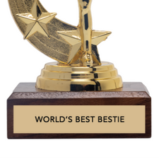 WORLD'S BEST BESTIE trophy – Jenni Earle