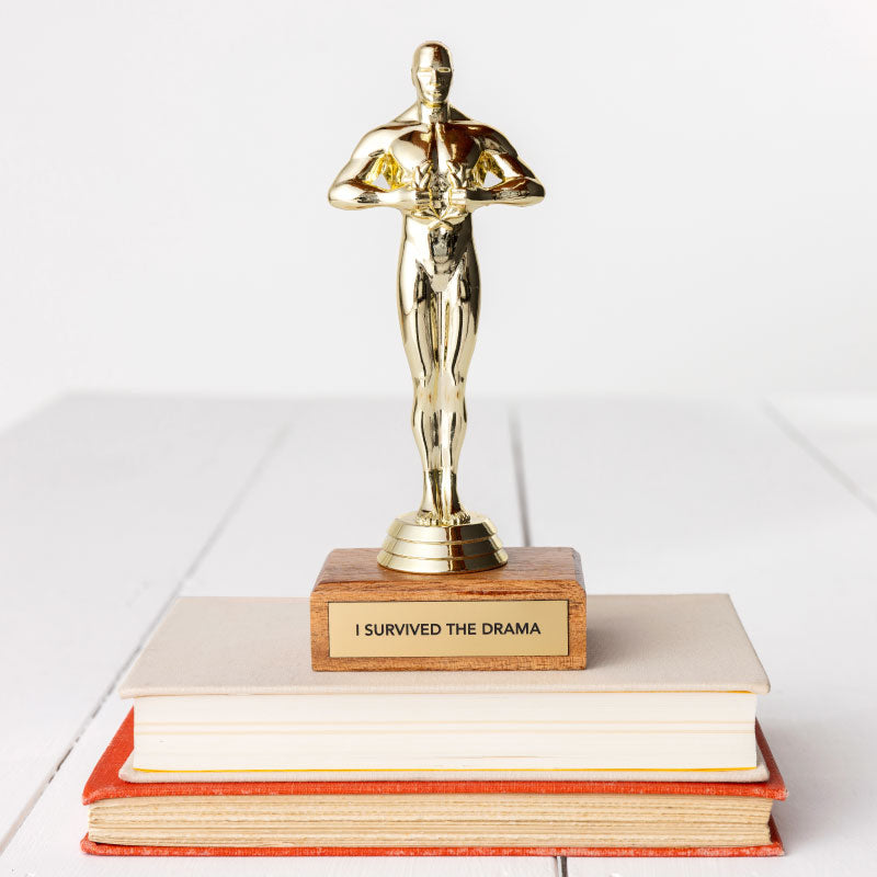 I SURVIVED THE DRAMA trophy – Jenni Earle