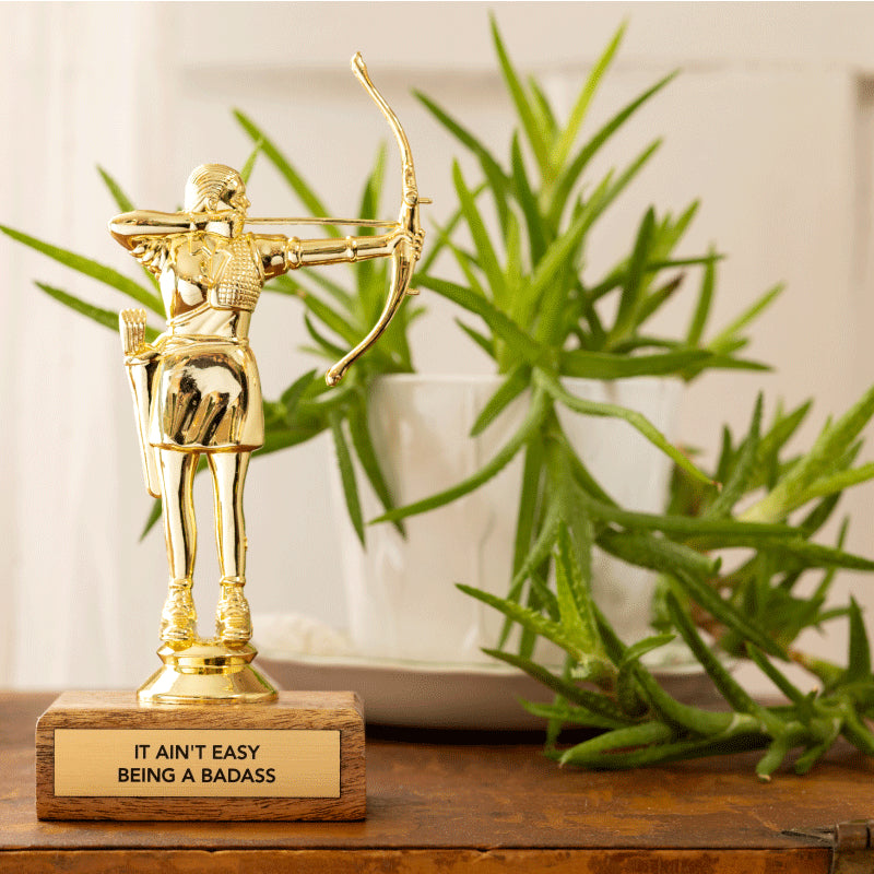 IT AIN'T EASY BEING A BADASS trophy – Jenni Earle