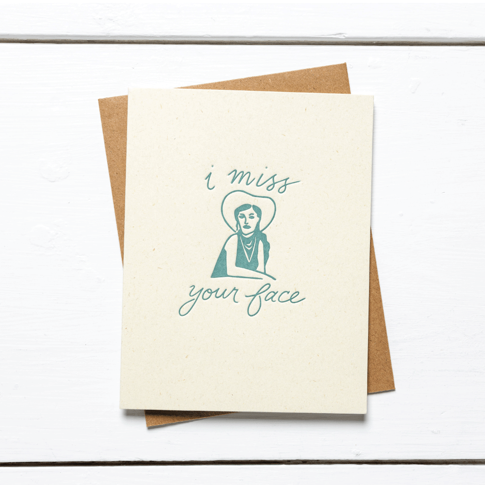 i miss your face card – Jenni Earle